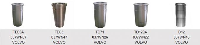 037WN26 Cast Iron Wet Cylinder Sleeve For Volvo TD71 Cylinder Liner