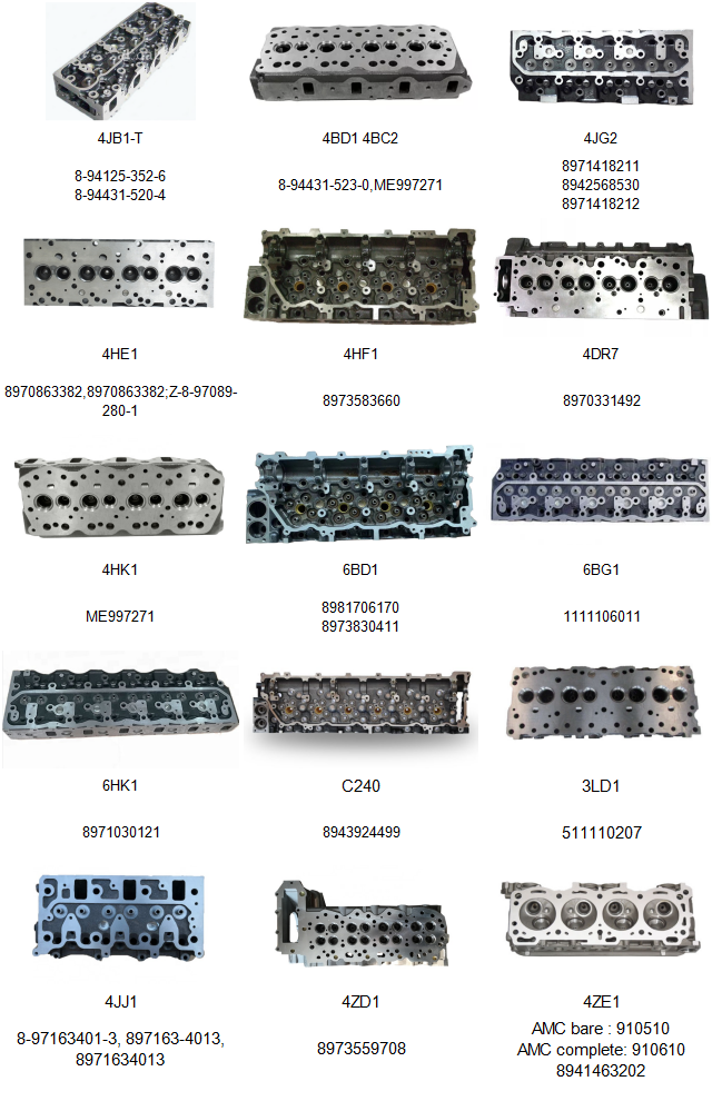 ISUZU 4BD1 4BC2 Engine Parts Cylinder Head 8971418211